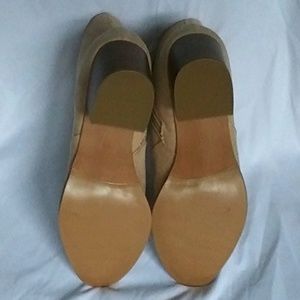 LOFT | Shoes | Nwt Loft Beige Stacked Heel Ankle Boot | Poshmark